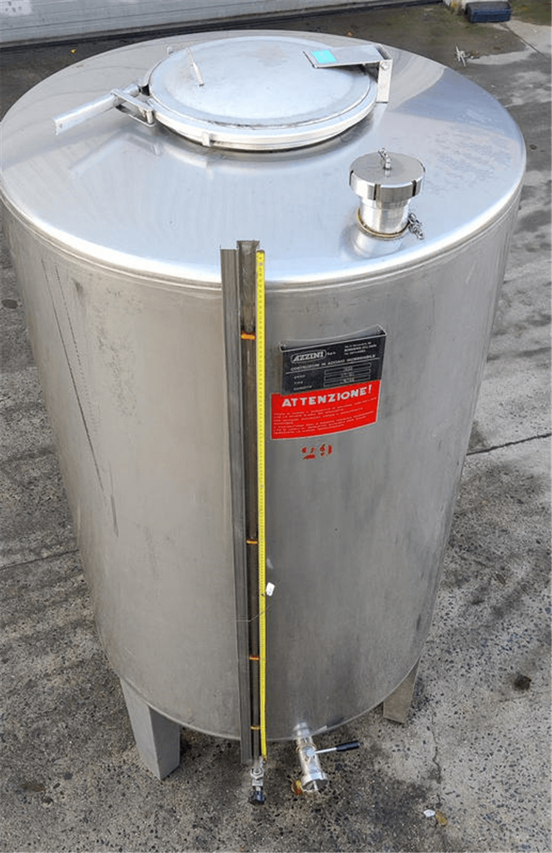 Used storage tank, Stainless steel 316 1500 liter - BTS Tank Solutions